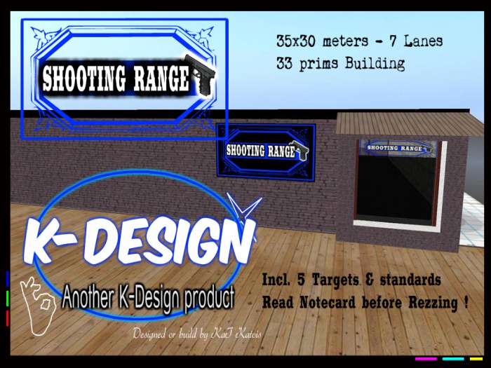 Second Life Marketplace - 7 Lane Shooting Range V.2014 - BOXED