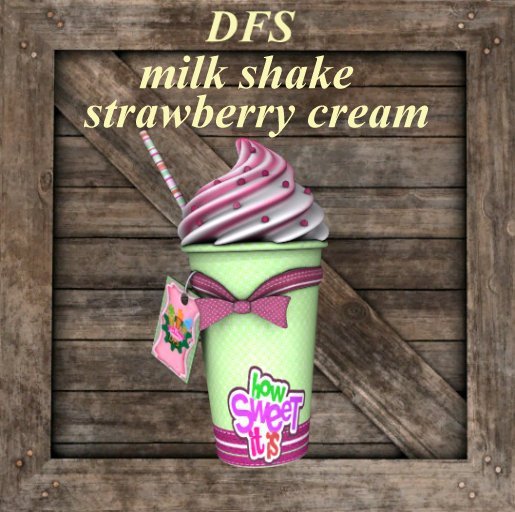 Second Life Marketplace - milk shake strawberry cream DFS storage ...