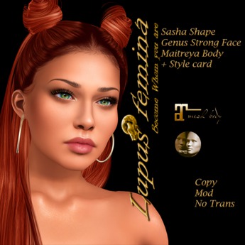 Second Life Marketplace - "Lupus Femina" Sasha Shape - Genus Strong Face