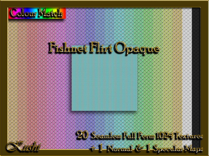 Second Life Marketplace - Fishnet Flirt Opaque Textures