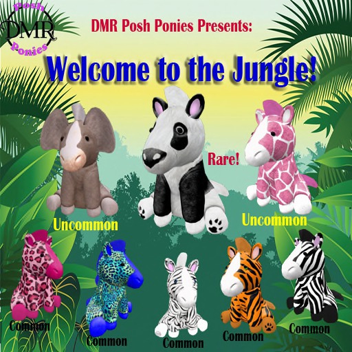 Second Life Marketplace - DMR-Posh Ponies-Jungle-Thomas the Tiger Common