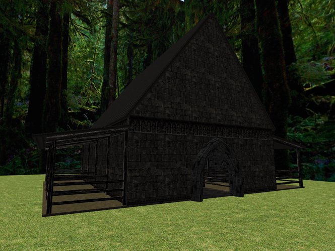 Second Life Marketplace - Dark Gothic stable / barn to display your ...