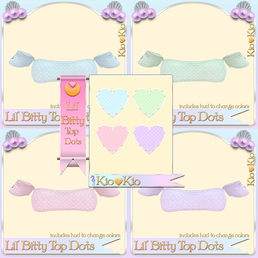 Second Life Marketplace - =Kio= Lil' Bitty Top Dots