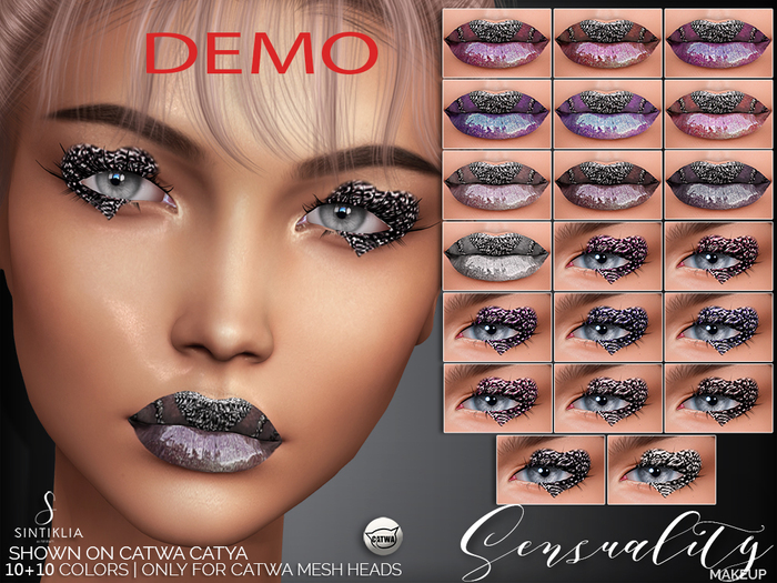 Second Life Marketplace - Sintiklia - Makeup Sensuality(CATWA) - DEMO