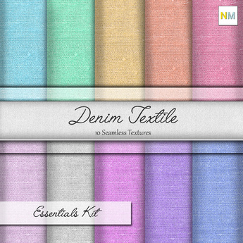 Second Life Marketplace - Denim Textile Essentials Pastel Kit 10 ...