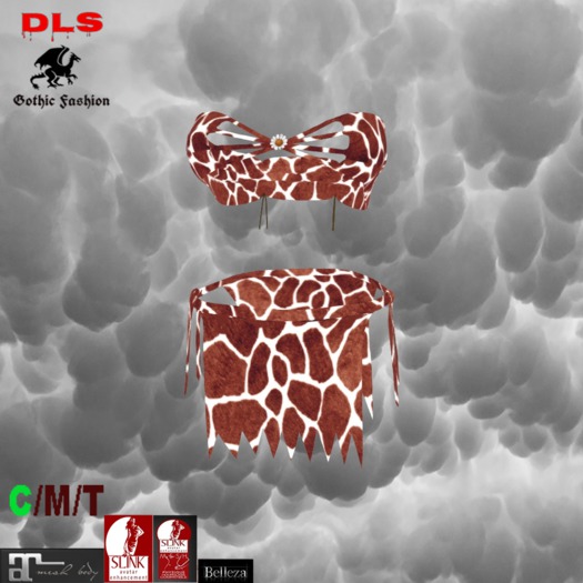 Second Life Marketplace - flintstone top+ loincloth giraffe boxed