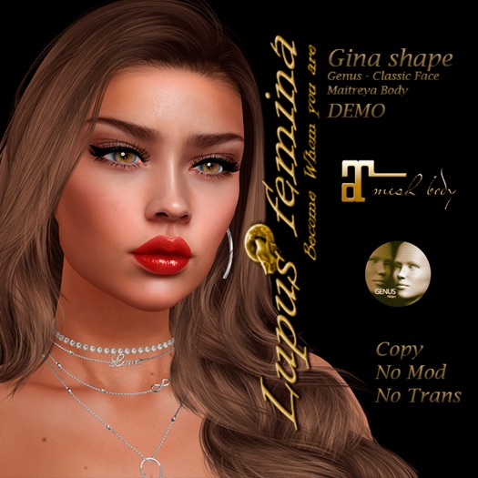 Second Life Marketplace - "Lupus Femina" Gina Shape - Genus Classic ...