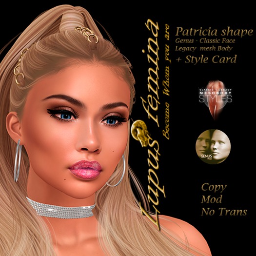 Second Life Marketplace - "Lupus Femina" Patricia Shape - Genus Classic ...