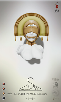 Second Life Marketplace - [sYs] DEVOTION mask (with HUD) - suede