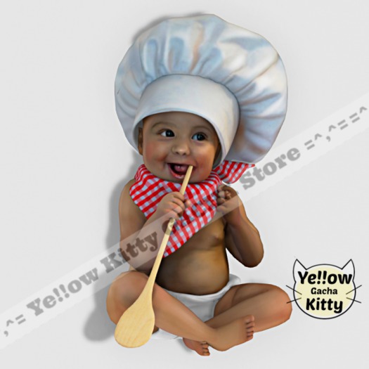 Second Life Marketplace - [Black Bantam] Baby Boy Chef Hanker 03 RARE