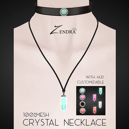Second Life Marketplace Crystal Necklace
