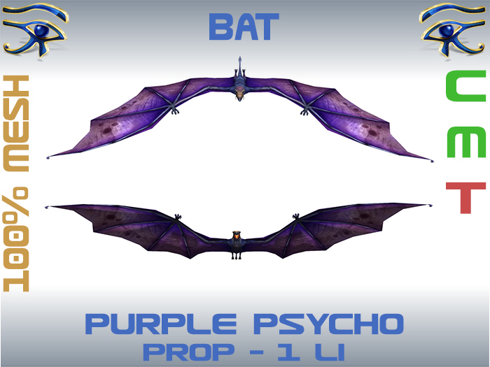 Second Life Marketplace - BAT - PURPLE PSYCHO