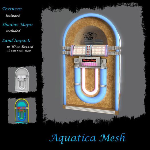 Second Life Marketplace - Aquatica Mesh - AM024387 Jukebox