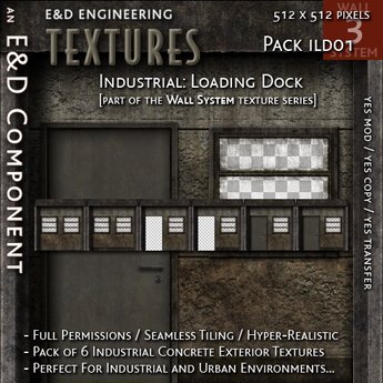 Second Life Marketplace - [ILD01.3] 6 Industrial Loading Dock Textures ...