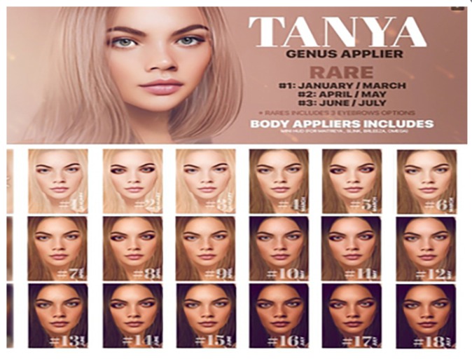 Second Life Marketplace - #10 [PUMEC] - TANYA - MAY --- GENUS app.