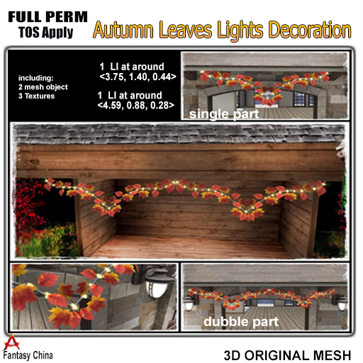 Second Life Marketplace - Full Perm Autumn Leaves