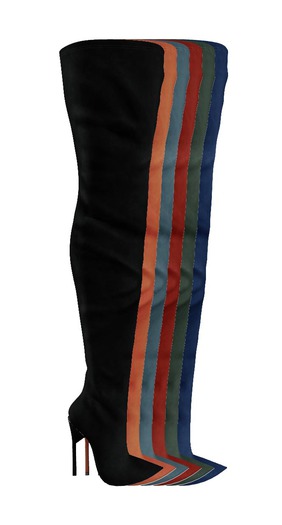 Second Life Marketplace - .: vive nine:. Seezy Thigh High Boots - Fat Pack