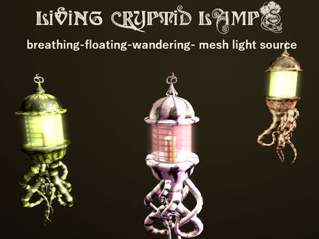Second Life Marketplace - G&D Living Cryptid Lamp Set DEMOS