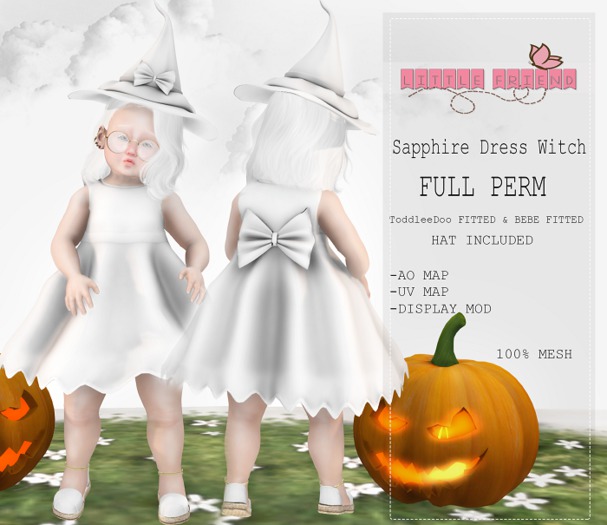 Second Life Marketplace - {L.F.C} Sapphire Dress Witch TDB & BEBE