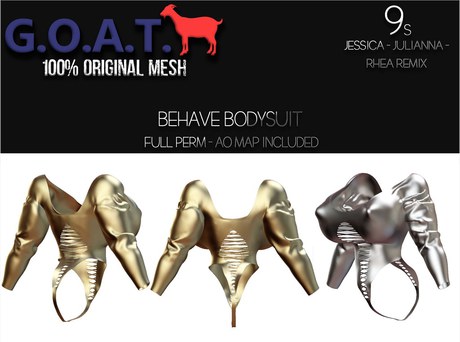 Second Life Marketplace - G.O.A.T. 9s JESSICA, RHEA REMIX, JULIANNA ...