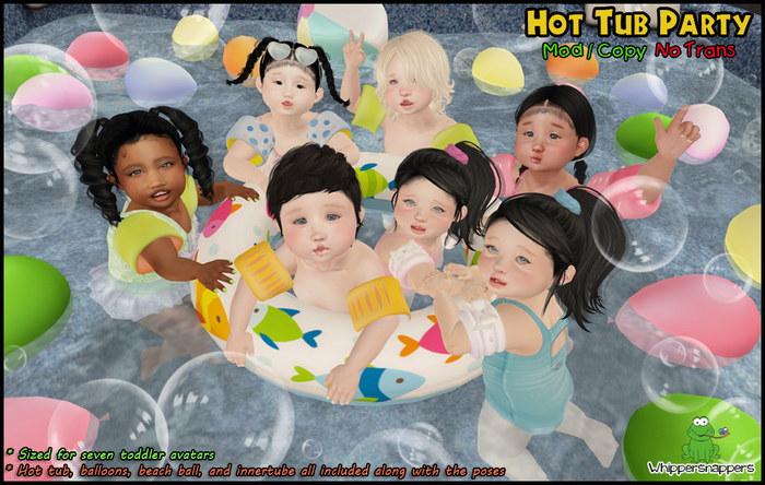 Second Life Marketplace - ! Whippersnappers ! - Hot tub party