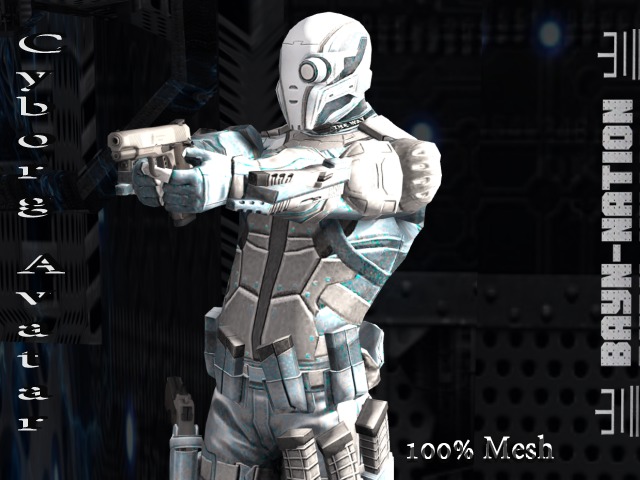 Second Life Marketplace - BayN-Nation- Cyborg Avatar - Aqua