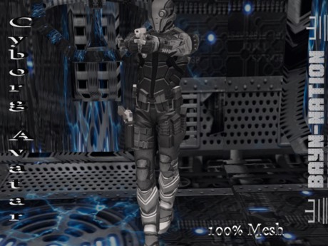 Second Life Marketplace - BayN-Nation- Cyborg Avatar - Black