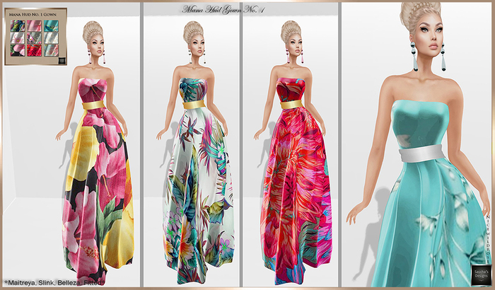 Second Life Marketplace - SAS - Mana HUD No. 1 Gown (Mesh Bodies & Fitmesh)