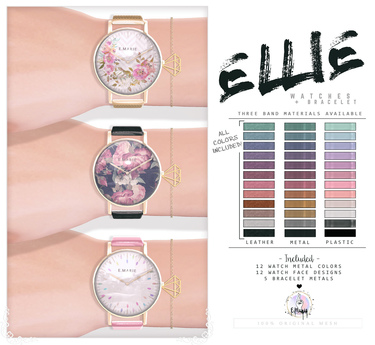 Second Life Marketplace - e.marie // Ellie Watch - Metal Band