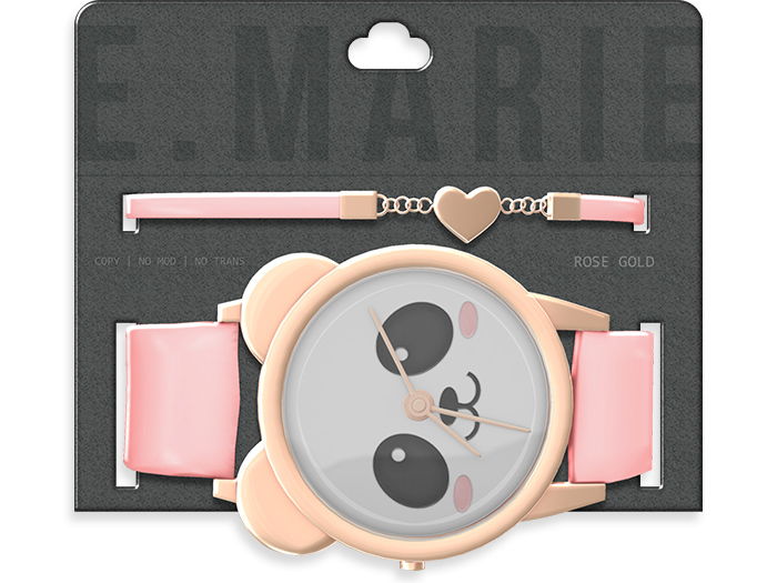 Second Life Marketplace - e.marie // Keiko Watch & Bracelet - Rose Gold