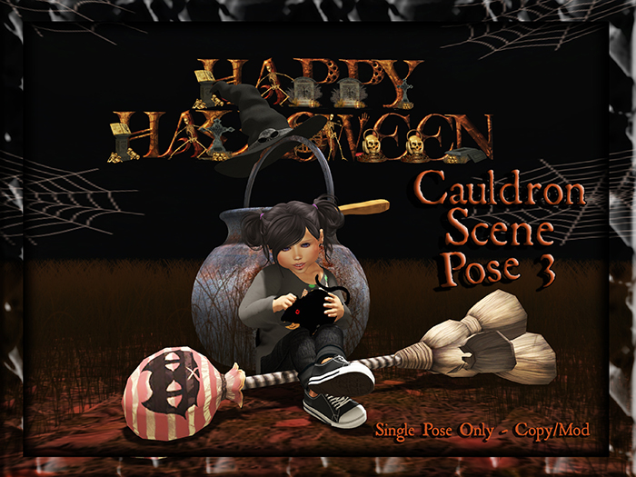Second Life Marketplace - GP&D/P&A - Cauldron Scene - Girls - Pose 3 ...