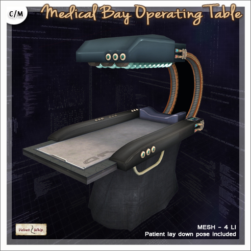 Second Life Marketplace - [V/W] Medical Bay Operating Table - Sci-fi ...