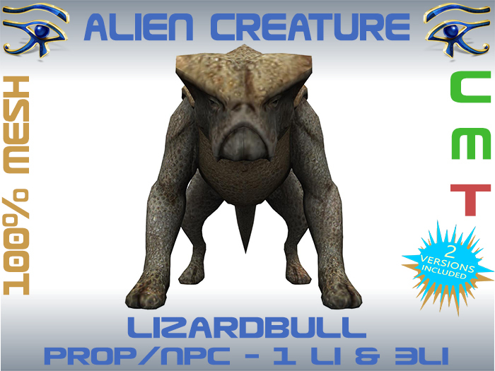 Second Life Marketplace - ALIEN CREATURE - LIZARDBULL