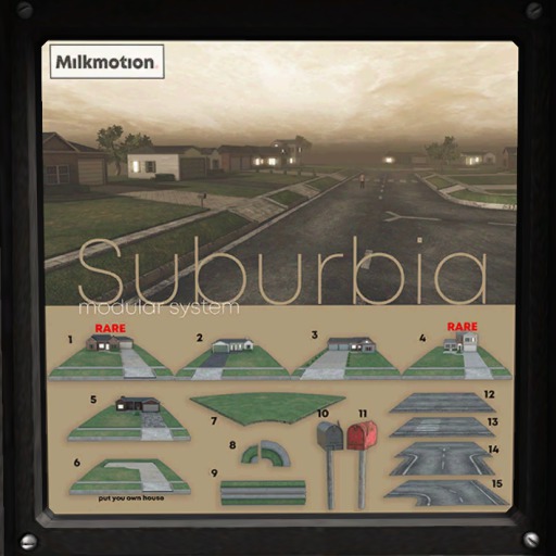 Second Life Marketplace - (Milk Motion) suburbia - road 3 T