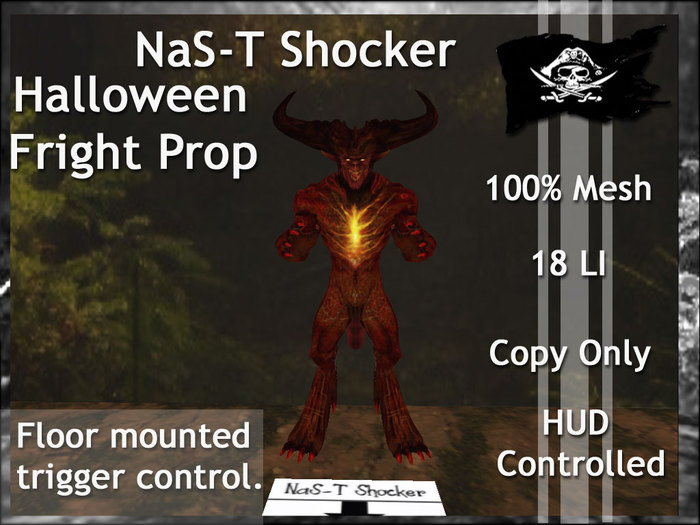 Second Life Marketplace - NaS-T Haunted House Fire Demon Shocker ...