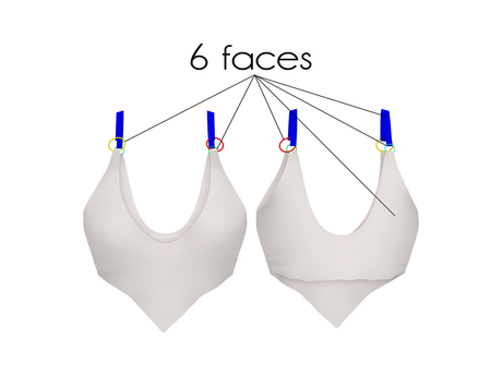 Second Life Marketplace - Dae Obj FBX For Women's Triangle Front Straps ...