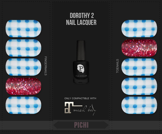 Second Life Marketplace - PICHI - Dorothy 2 Nail Laquer [white ...