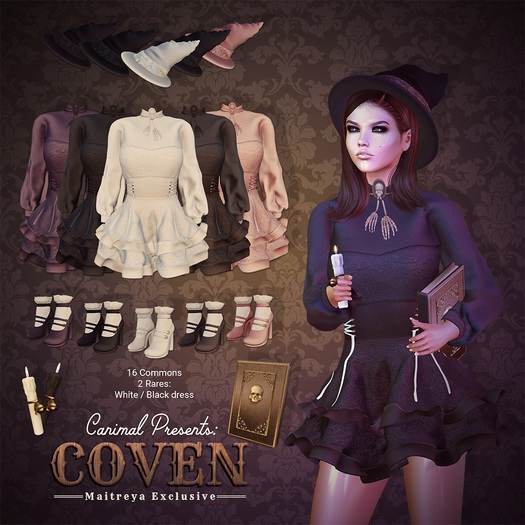 Second Life Marketplace - [Canimal] Coven Hat White