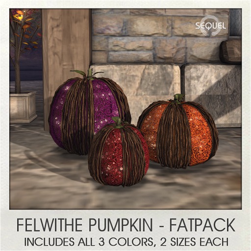 Second Life Marketplace - Sequel - Felwithe Pumpkin - Fatpack - Autumn ...