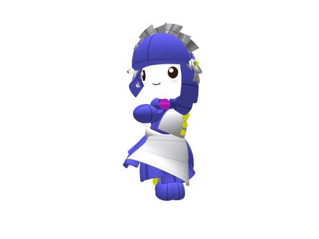 Second Life Marketplace - Robot-Girl07 Blue maid style Robot Girl avatar