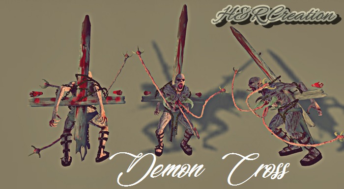 Second Life Marketplace - H&R Demon Cross FULL PERM-50% SALE