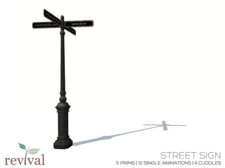 Second Life Marketplace - .:revival:. street sign