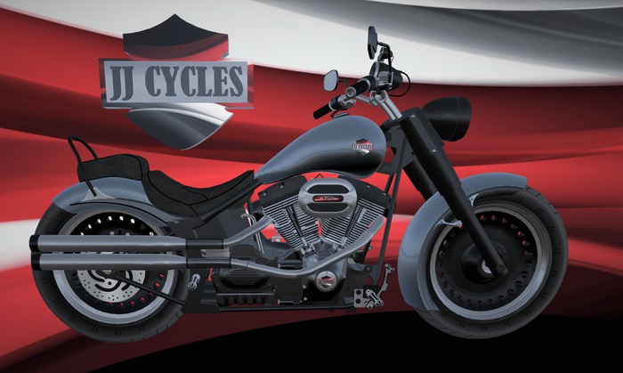 Second Life Marketplace - JJ CYCLES ~ FAT DADDY DELUXE (Boxed)