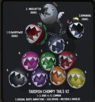 Second Life Marketplace - .Tardfish. ChompyTail V2 5. Red - Common Boxed