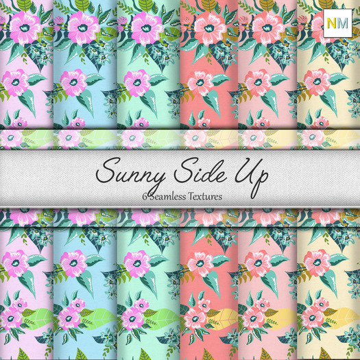 Second Life Marketplace - Sunny Side Up 6 Seamless Flower Textures NM