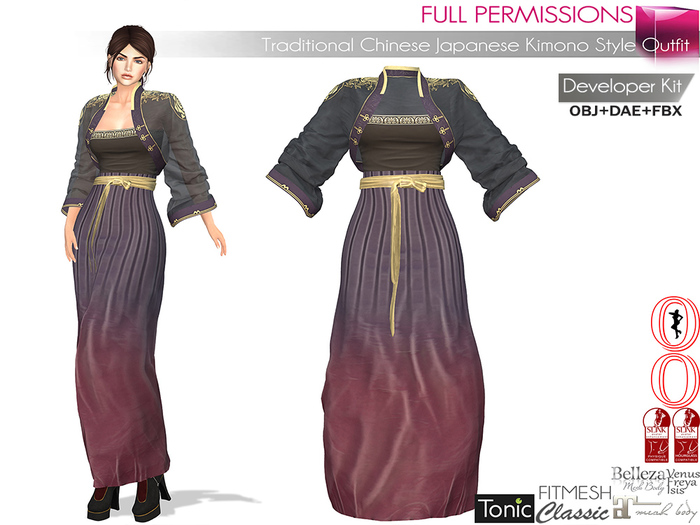 Second Life Marketplace - Dae Obj Fbx Textures For 3in1 Traditional ...