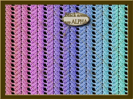 Second Life Marketplace - Lace Ladder Knit Alpha Textures
