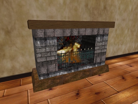 Second Life Marketplace - Customizable Fireplace (new version)