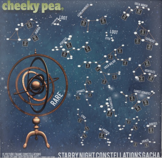 Second Life Marketplace - :CP: Starry Night Constellation Frames - Auriga