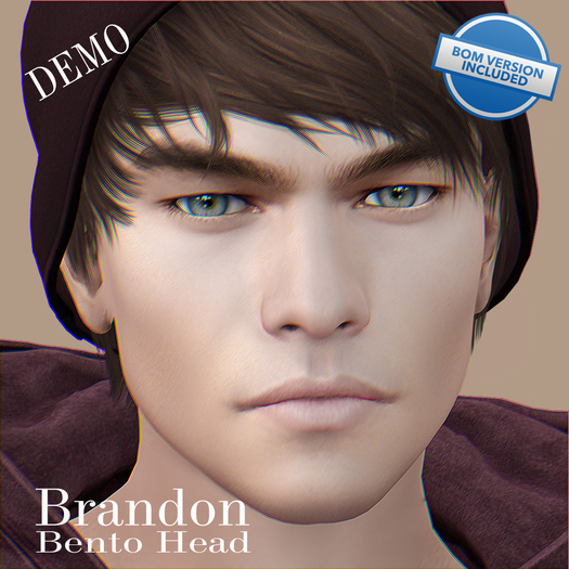 Second Life Marketplace - [AK Deluxe Men] - Brandon Bento Head DEMO